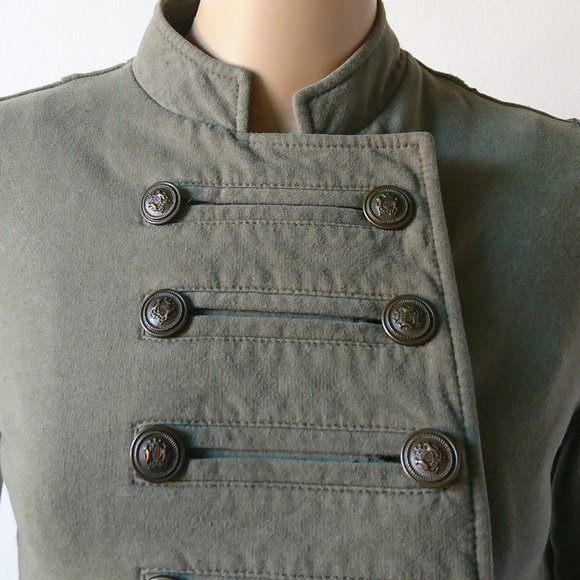 Express | Jackets & Coats | Express Military Style Green Jacket Size Xs ...